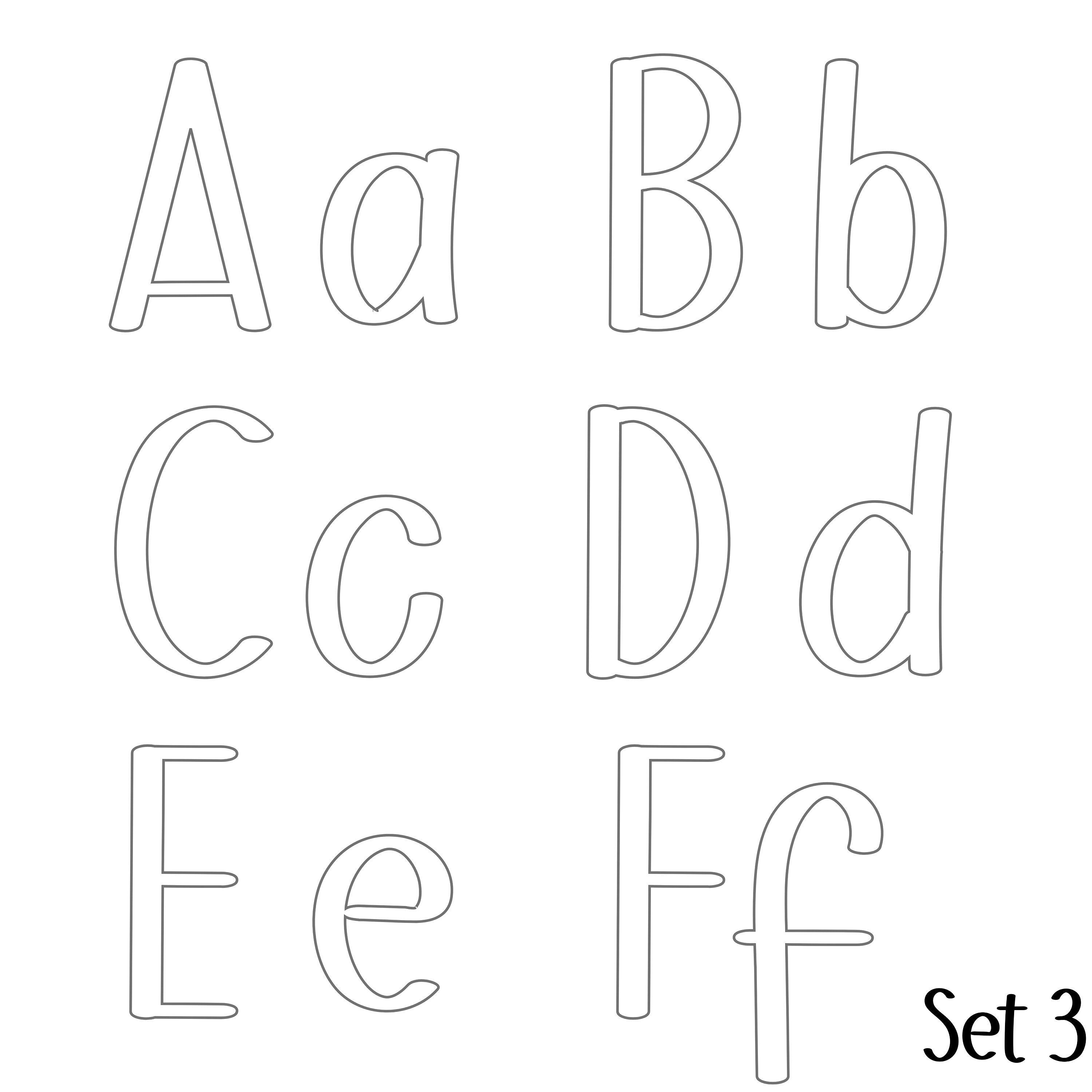 Printable Bulletin Board Lettering Pack: Blackline Classroom Decor (A4 ...