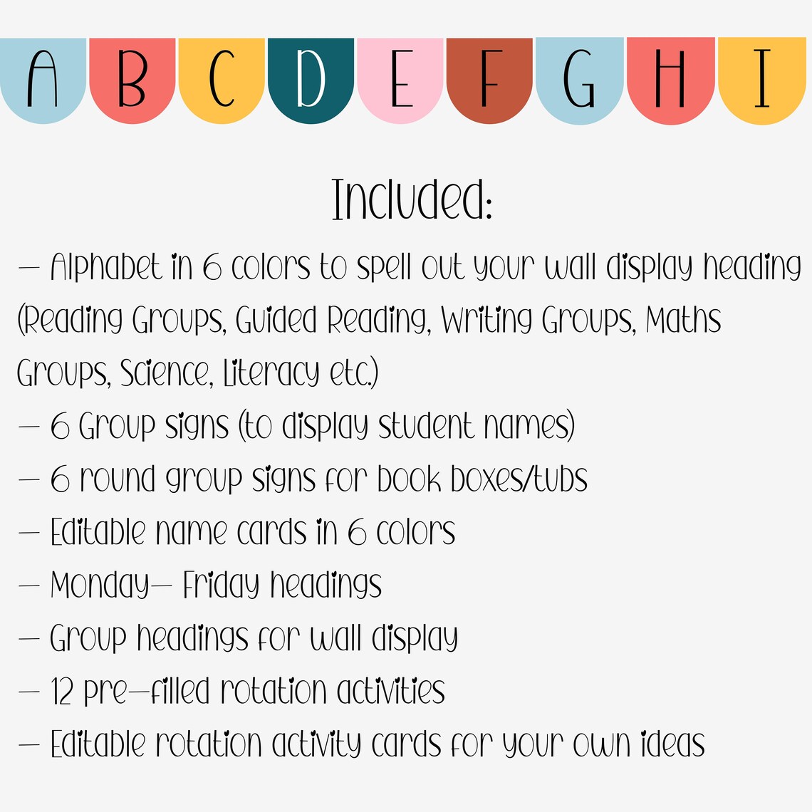 Student Reading Groups Editable Classroom Display Reading - Etsy