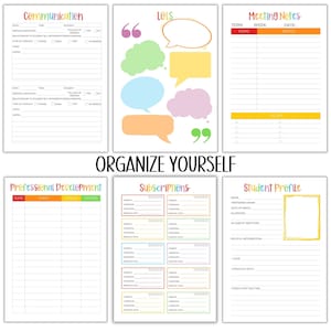 Undated Teacher Planner 23-25, Teacher Planner Printable, Teacher ...