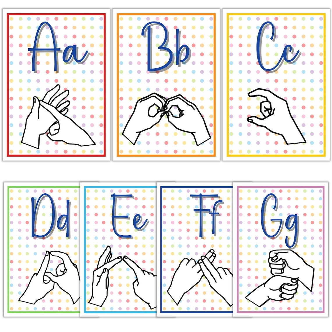 Auslan and BSL Alphabet Signing Poster and Classroom Displays, A-z ...