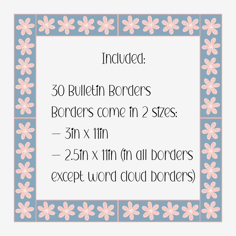 Boho Rainbow Bulletin Board Borders 30 Printable Classroom - Etsy