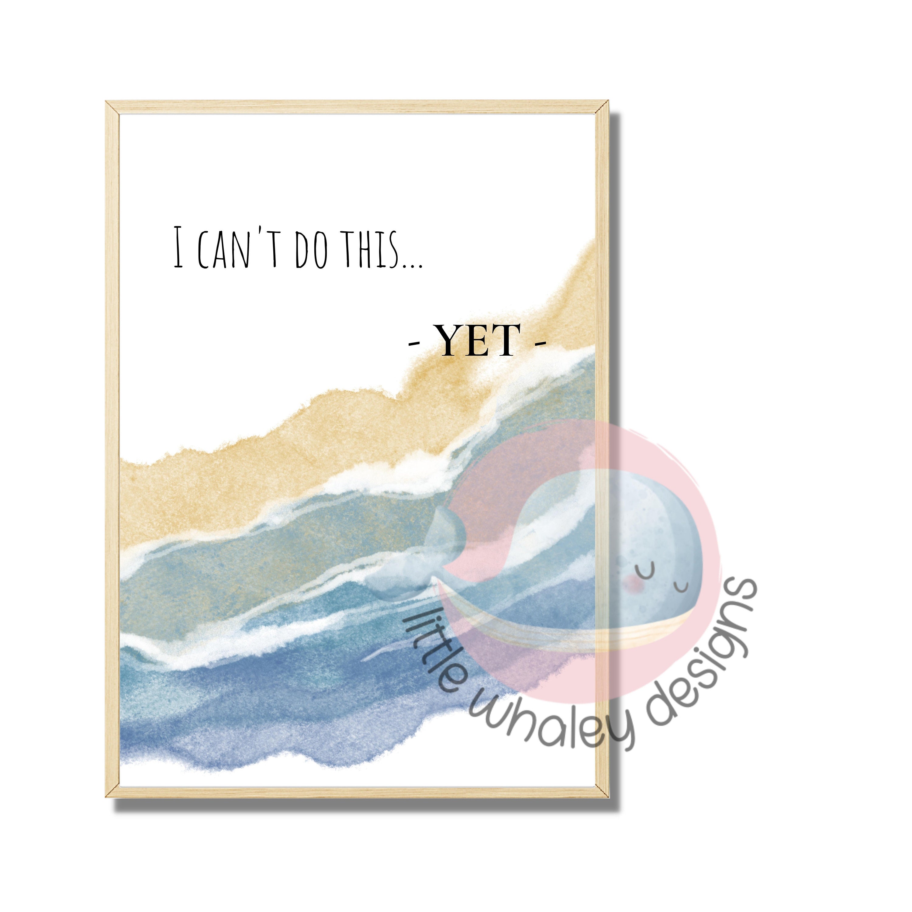 Power of yet Posters Growth Mindset Posters Coastal - Etsy