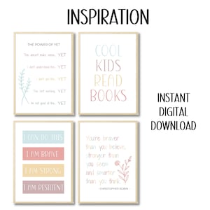 Boho Classroom Posters Bundle: Homeschool Decor (digital Download) - Etsy