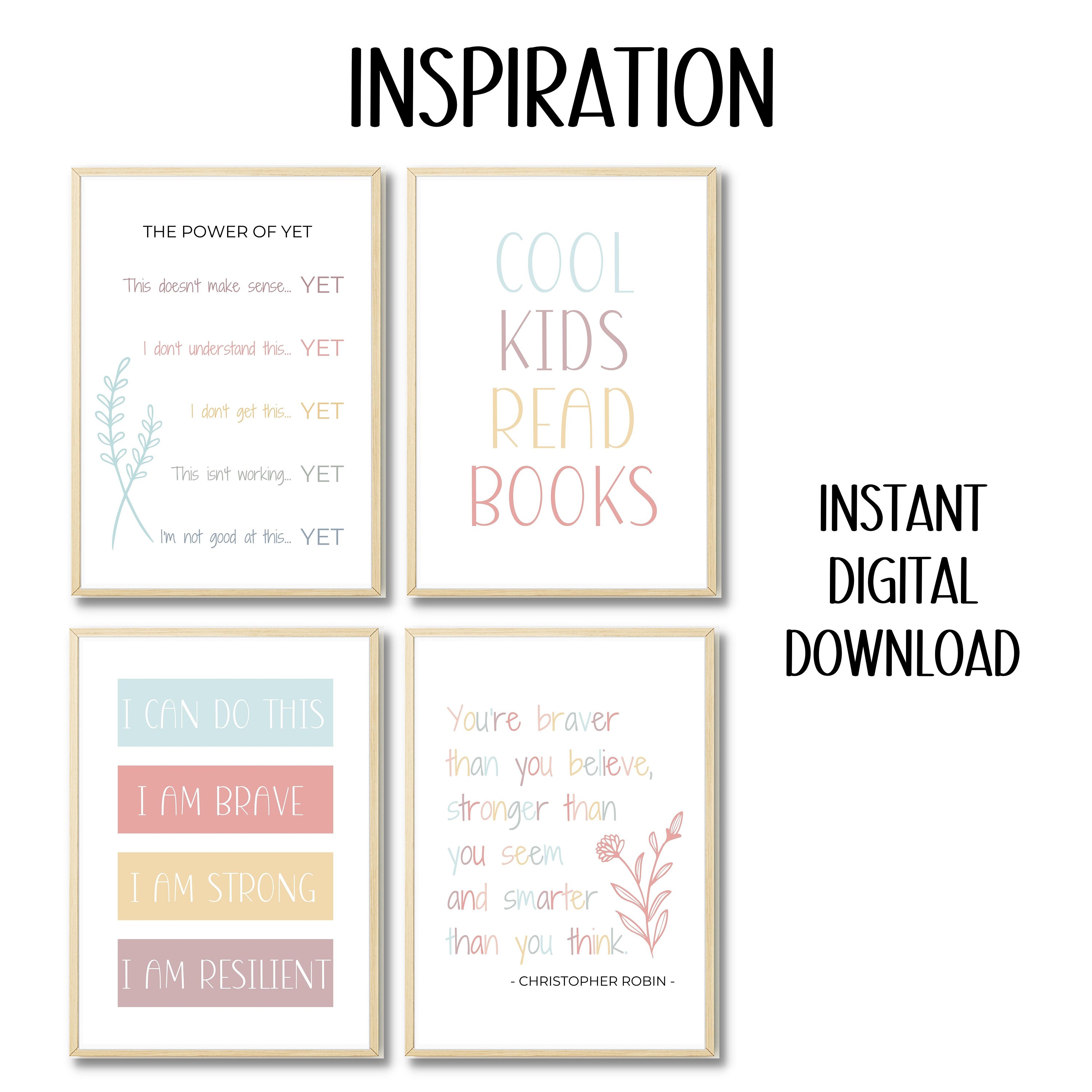 Boho Classroom Posters Bundle: Homeschool Decor (digital Download) - Etsy