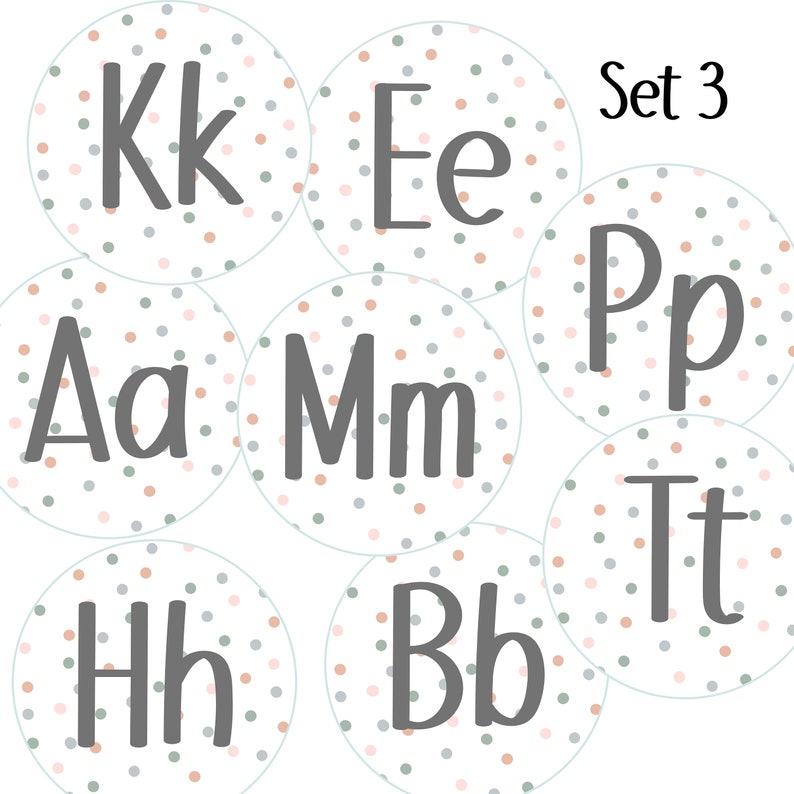 Pastel Alphabet Posters, Classroom Alphabet Display Posters Bundle ...