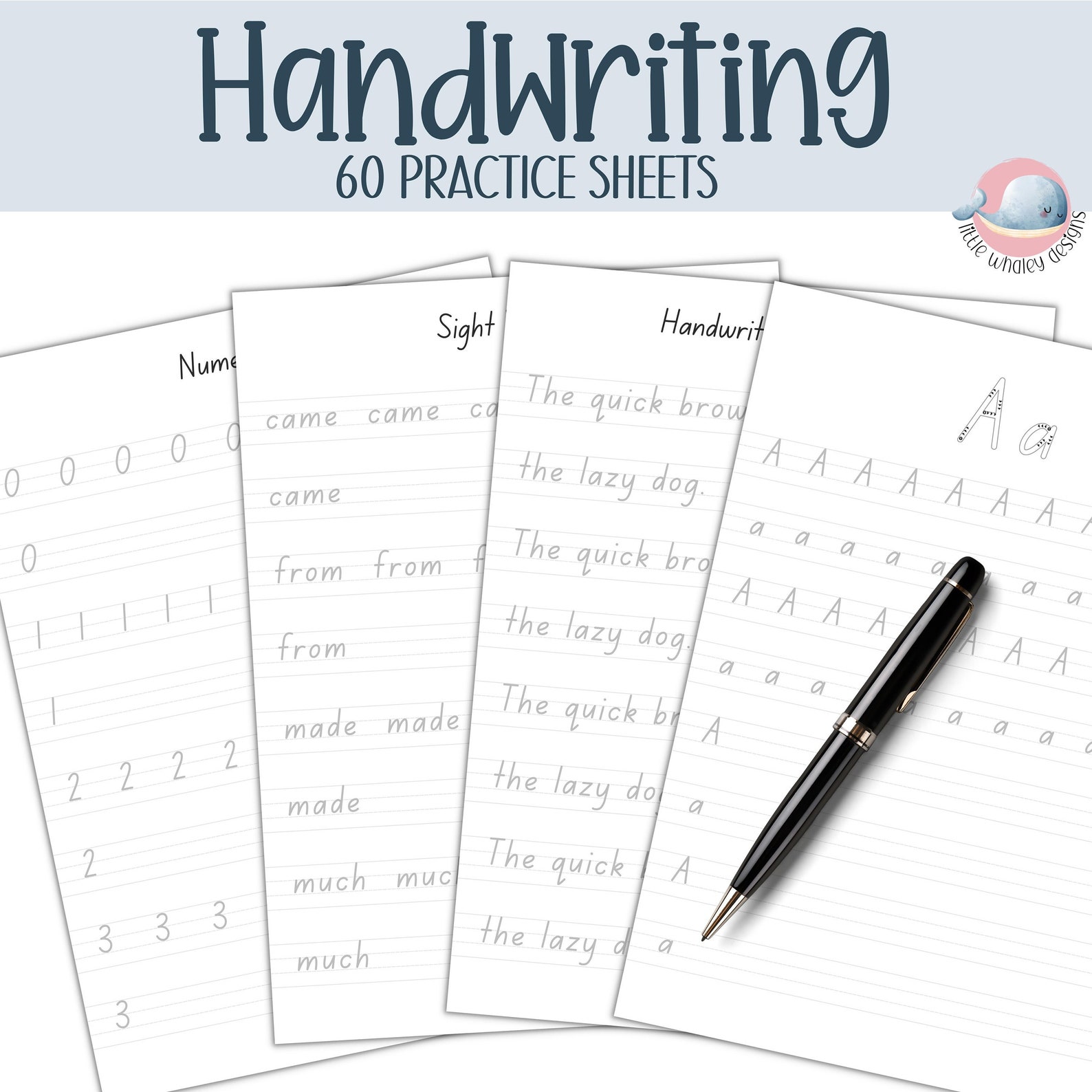 Handwriting Practice, Letter Tracing Worksheets, Sight Word Practice ...