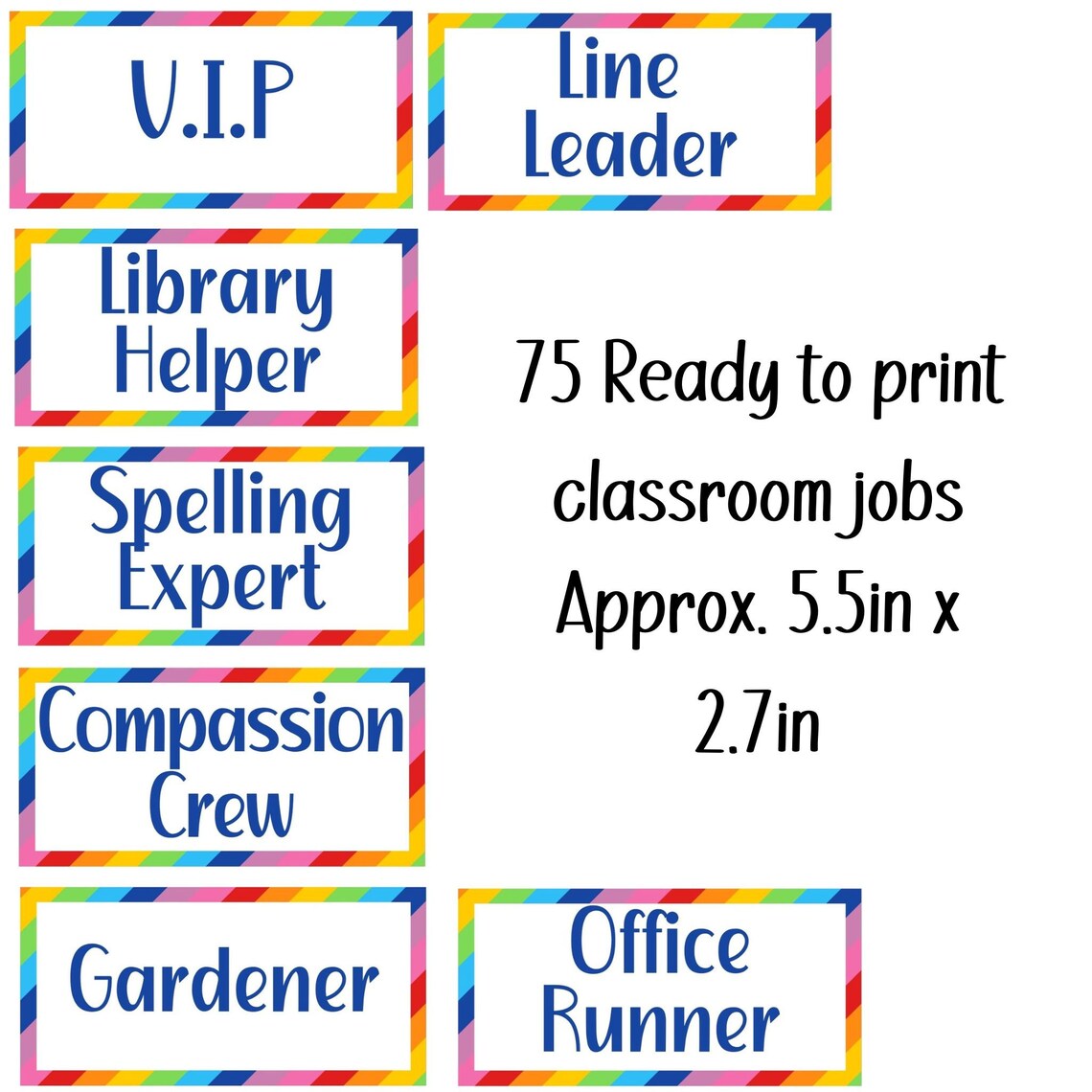 Editable Classroom Jobs Chart, Classroom Responsibility Chart ...