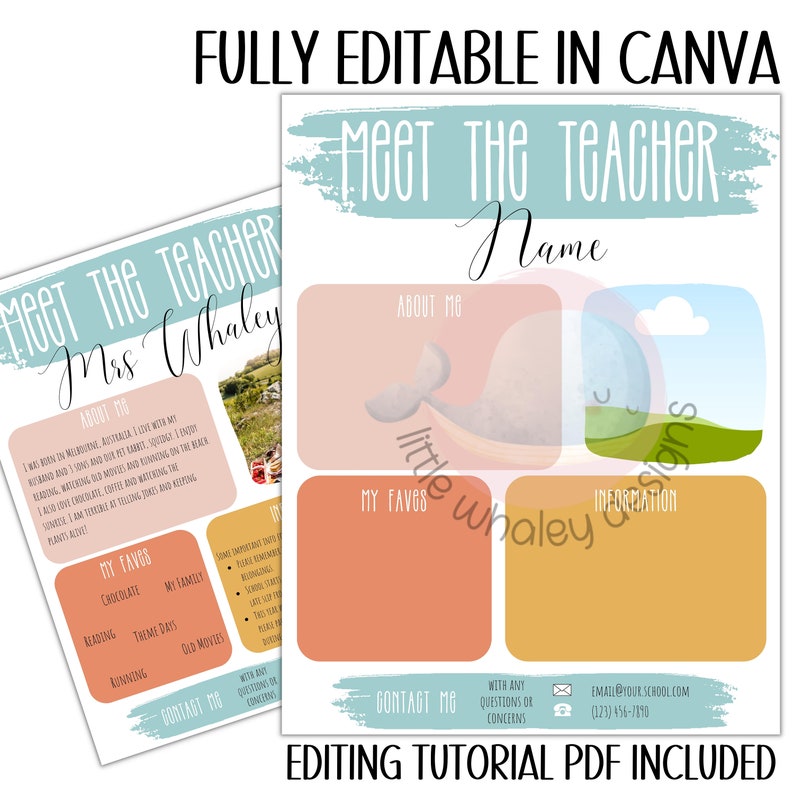 Boho Meet the Teacher Editable Template, Boho Teacher Information ...
