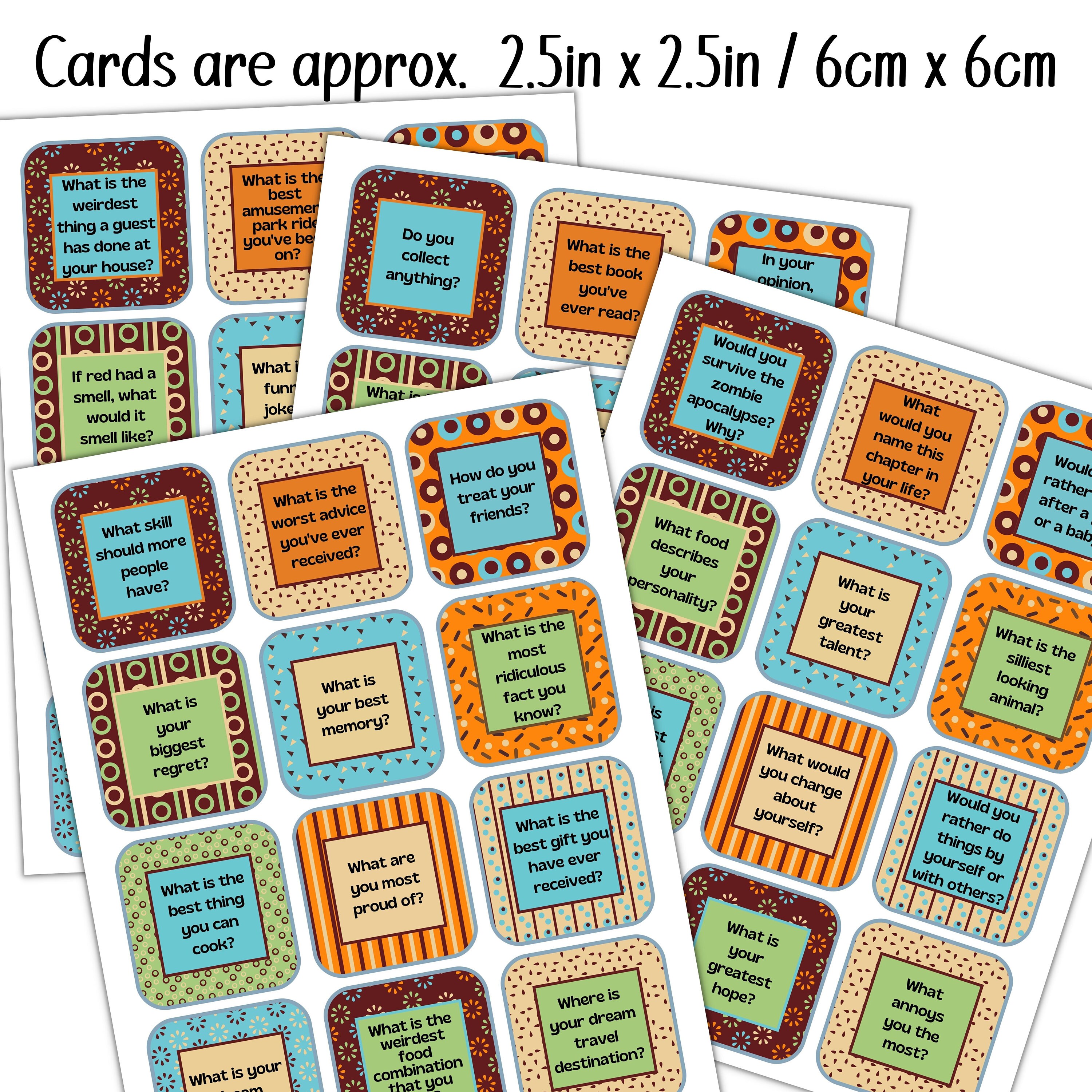 Groovy Conversation Starters, Ice Breakers, Back to School Question ...