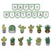 Cactus Classroom Birthday Chart: Plant Bulletin Board Display (digital ...