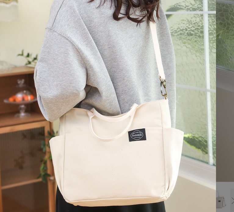 Shoulder Canvas Bag/large Capacity Tote/commuter - Etsy