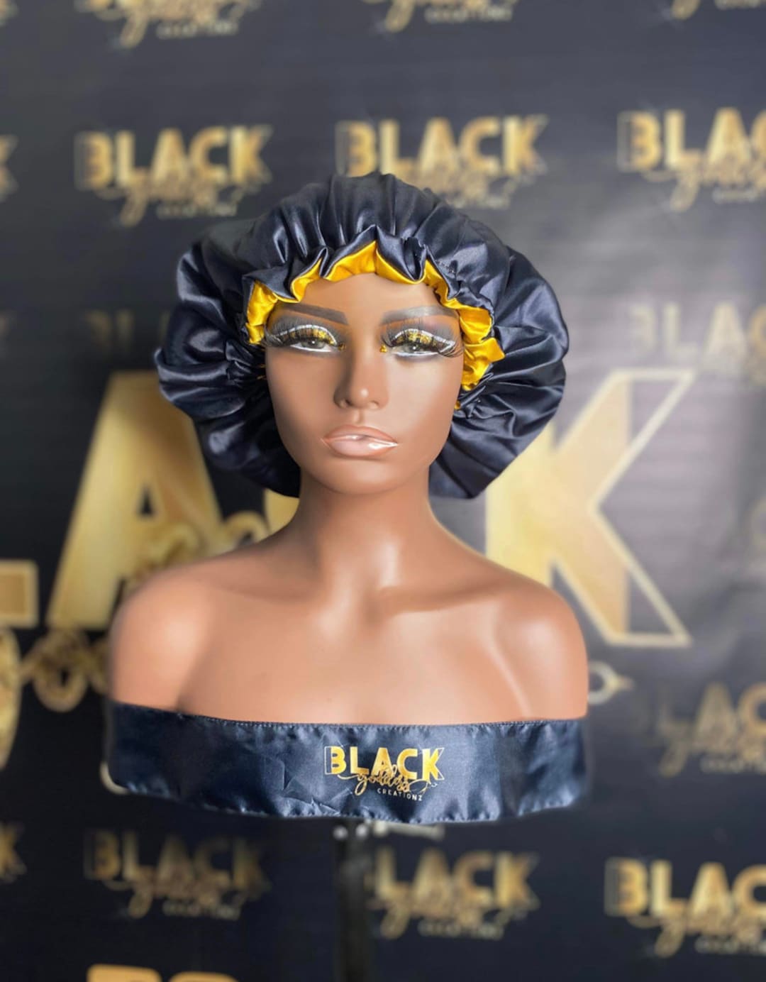 Double Layer Silky Satin Bonnet , for Natural Hair and Wig Satin ...