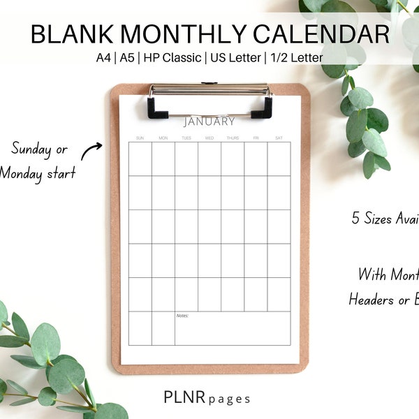 Blank Calender Png - Etsy