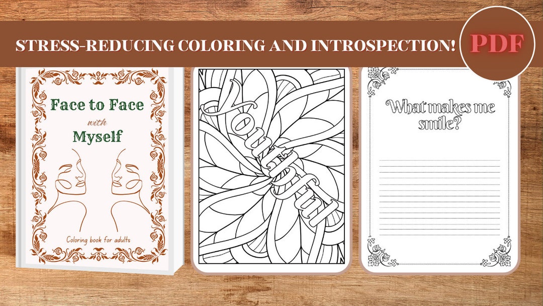 Stress-reducing Coloring and Introspection Stress Relief Coloring Pages ...