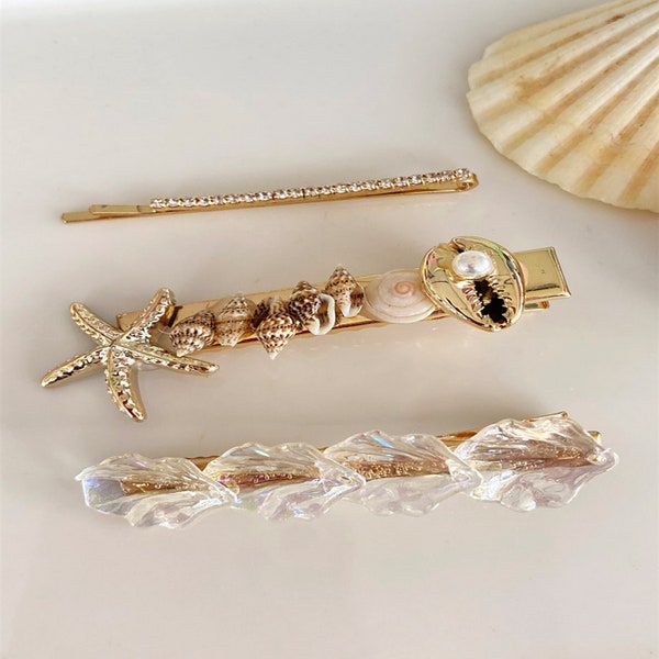 Seashell Hair Clip - Etsy