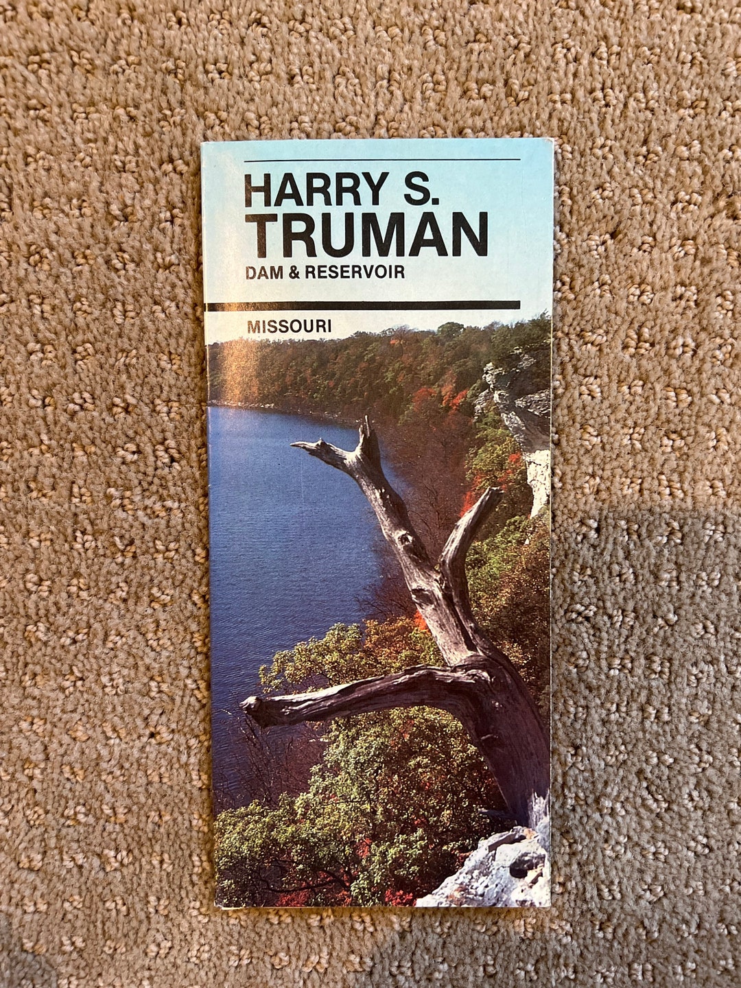 1980’s Harry S. Truman Dam & Reservoir Map - Etsy