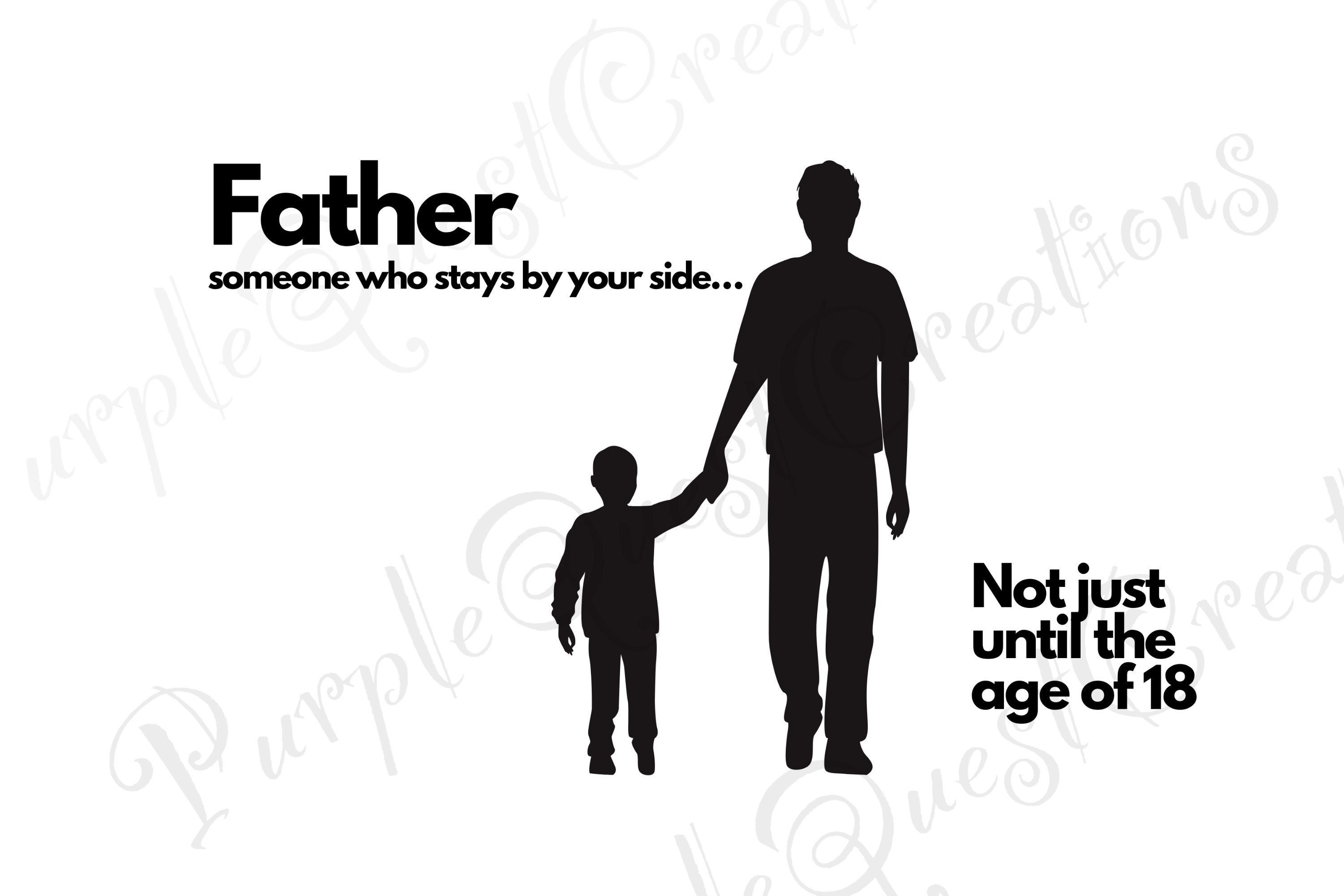 Father SVG, Father PNG, Fathers Day Design for Cricut, Silhouette ...
