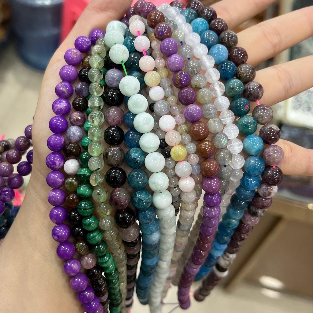 Higher Grade Crystal Stone Genuine Natural Gemstone Round Loose Beads ...