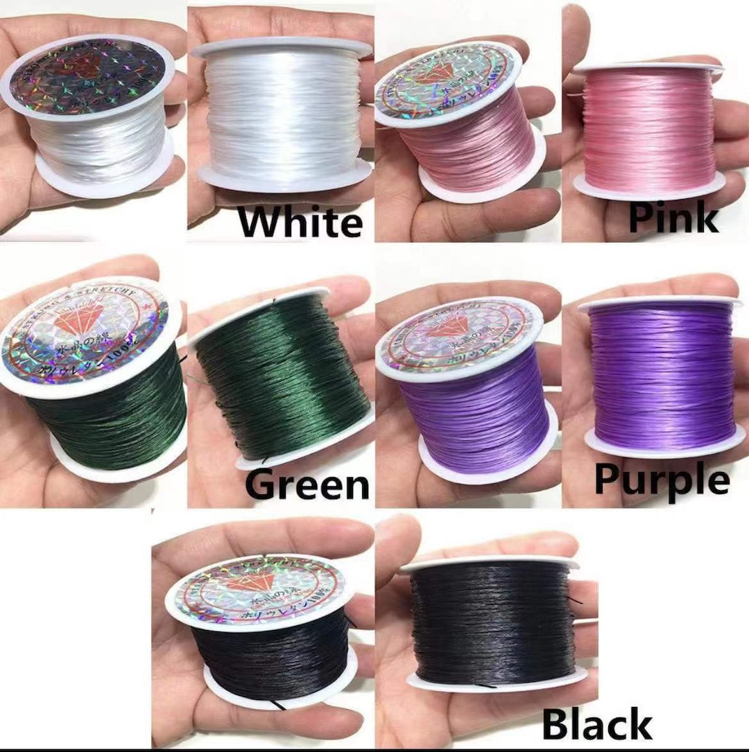 Elastic Ropes Spools for Bracelets Necklace DIY Jewelry Making Design ...