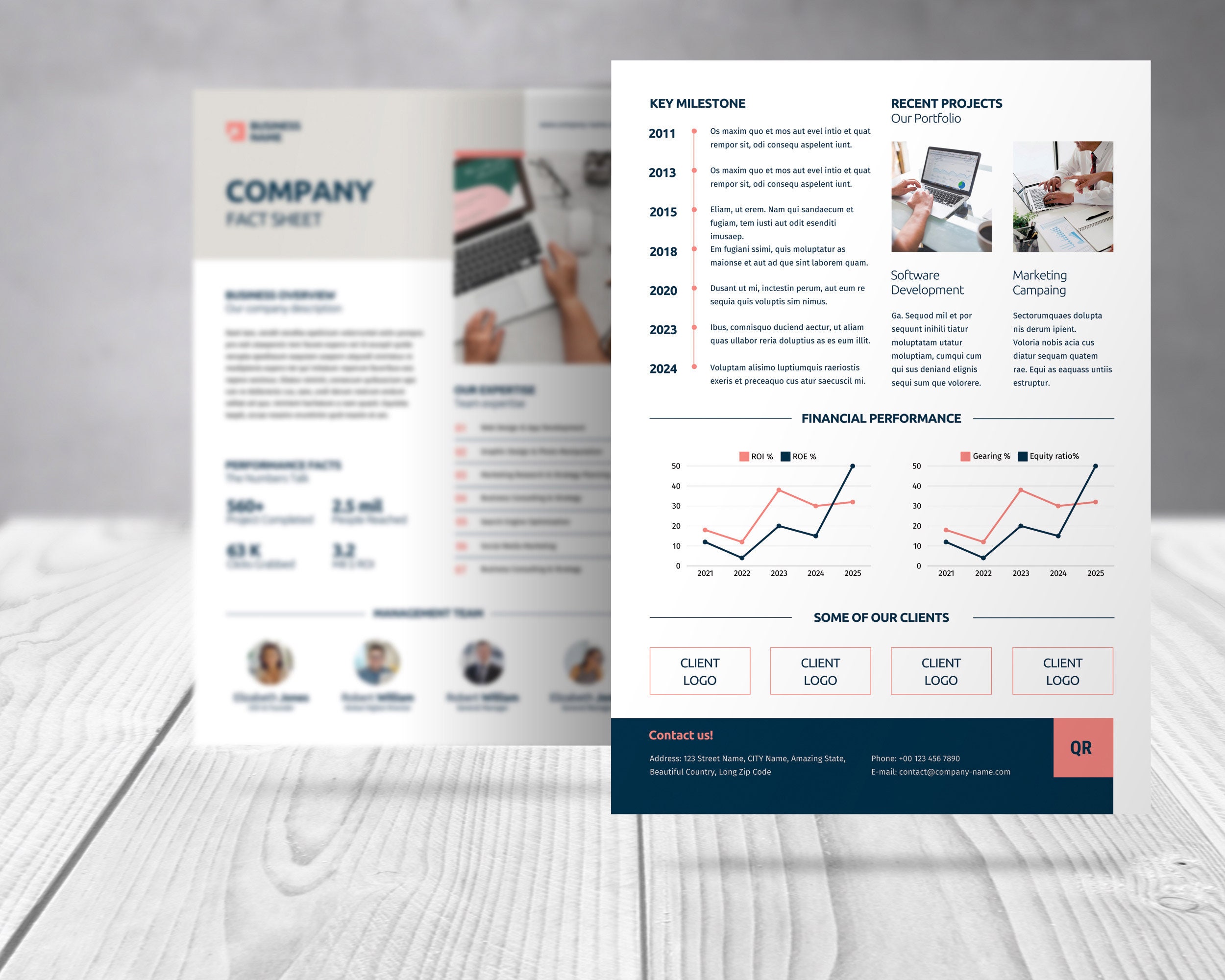Company Business Fact Sheet Template Canva, Company Fact Sheet Word ...