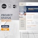 Project Status Report Template Canva, Project Summary MS Word, Progress ...