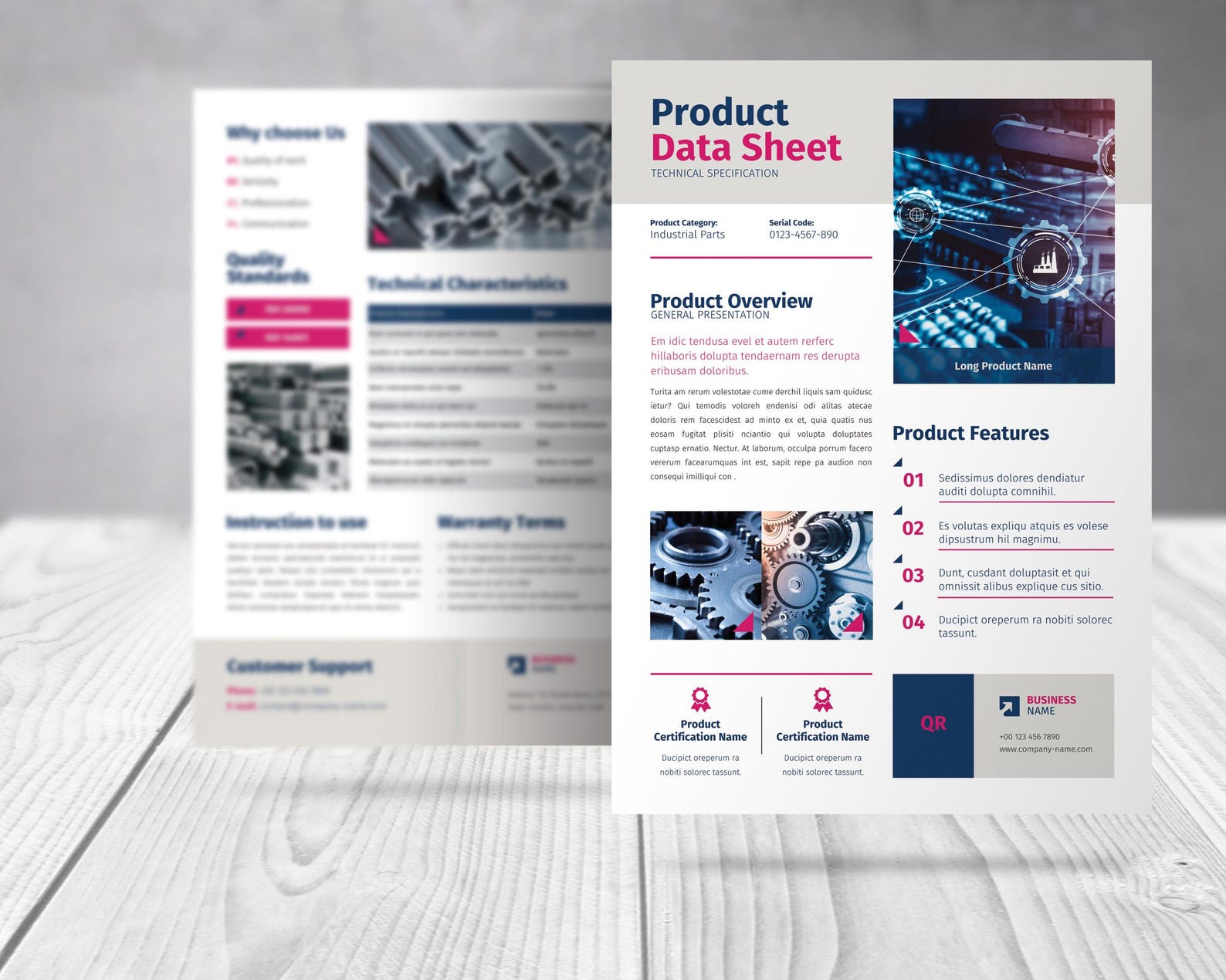 Product Specification Sheet Template Canva, Product Data Sheet Word ...