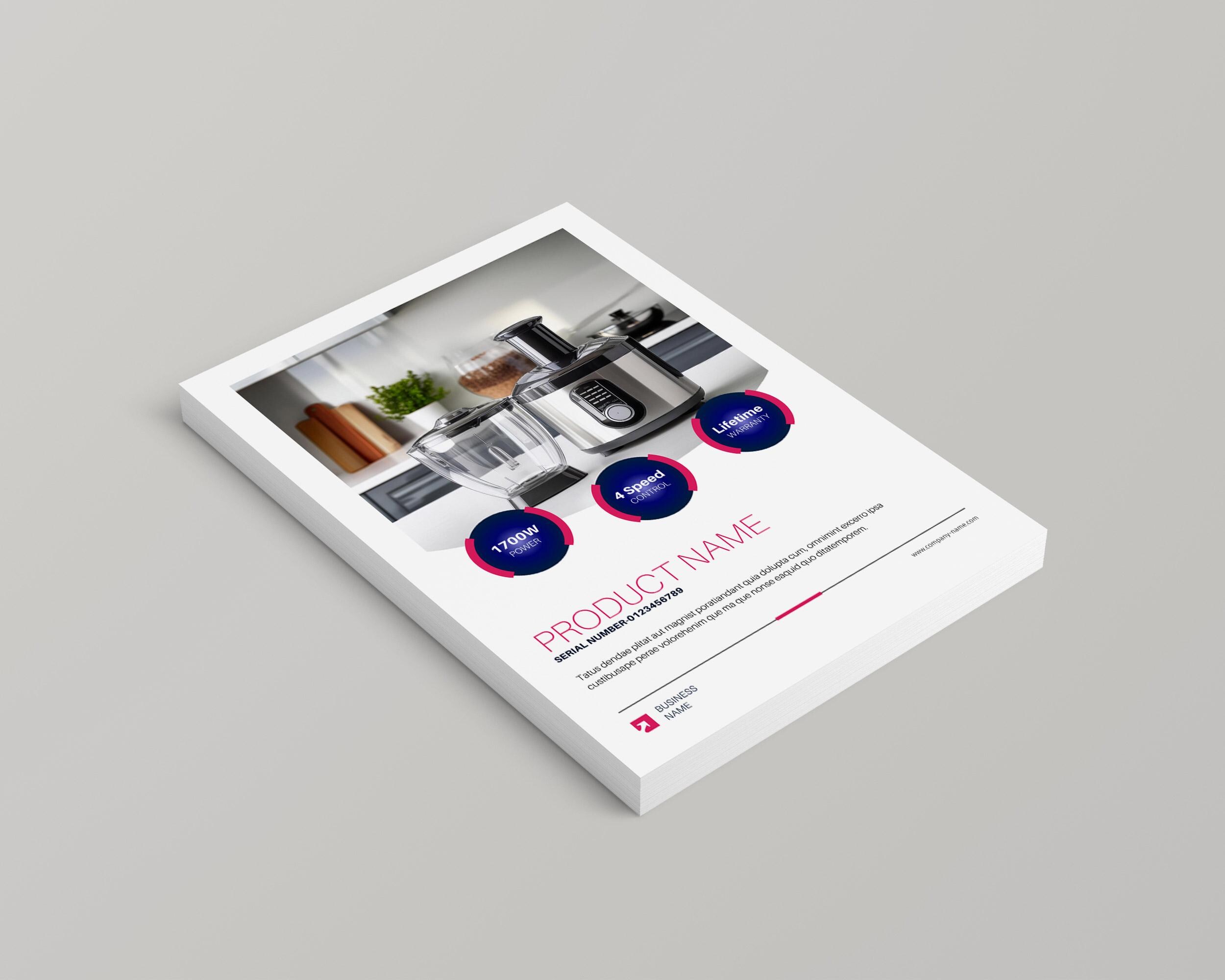 Product Data Sheet Template Canva, Technical Data Sheet Word Editable ...