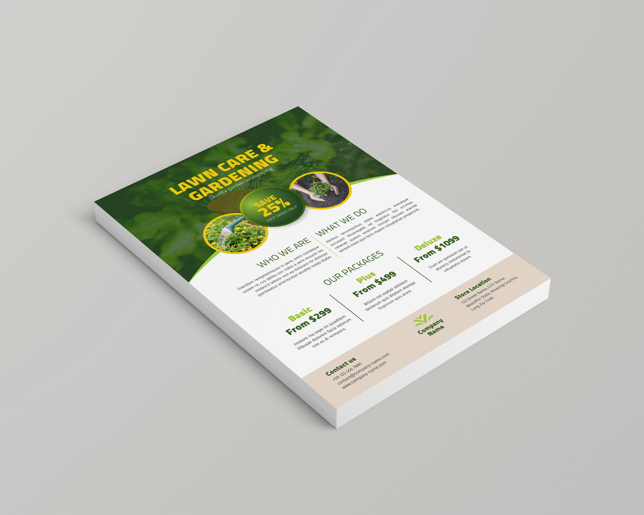 Editable Gardening Flyer Template Canva Poster, Garden Design Social ...