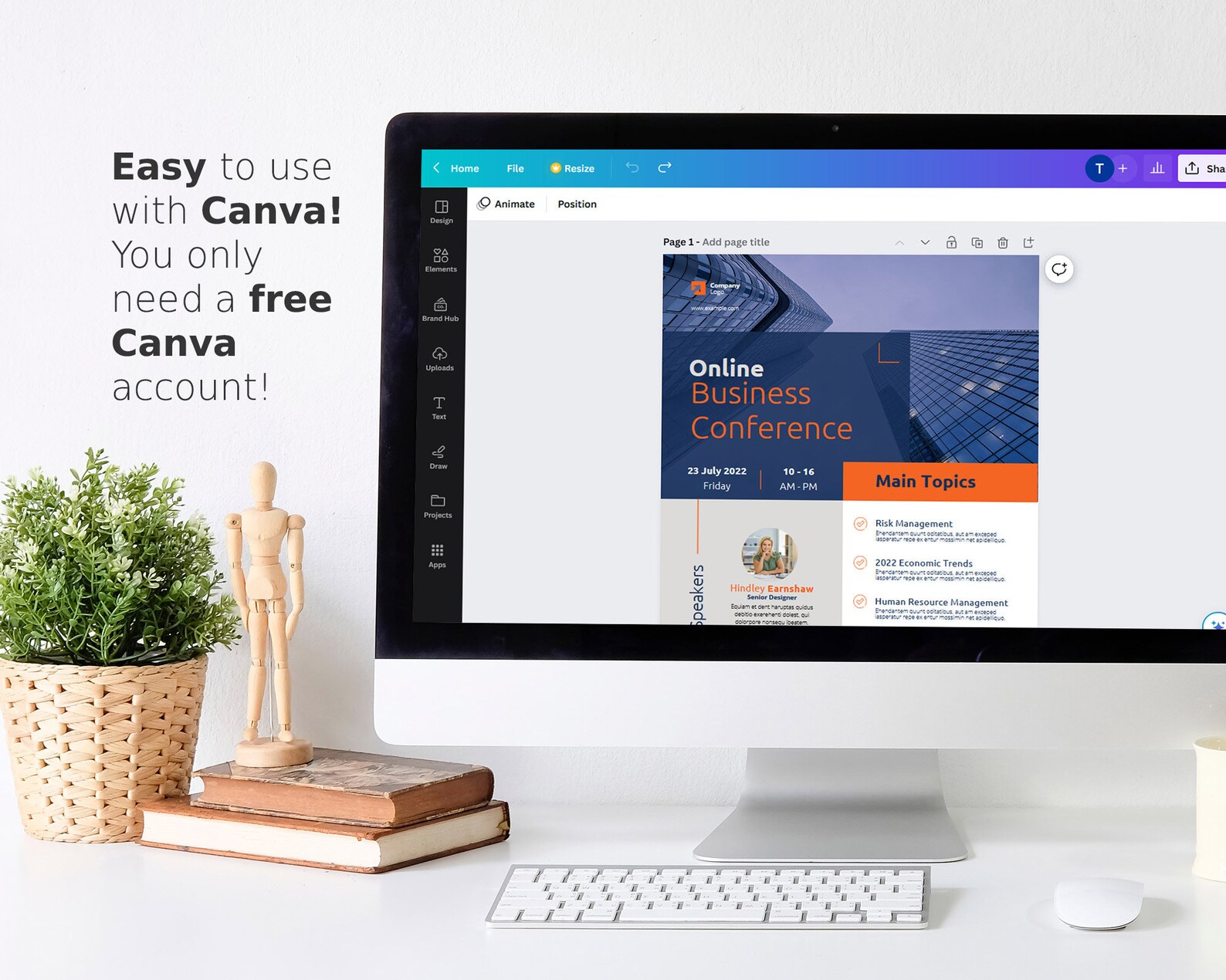 Business Conference Flyer Template, Event Promo Flyer Canva, Business ...