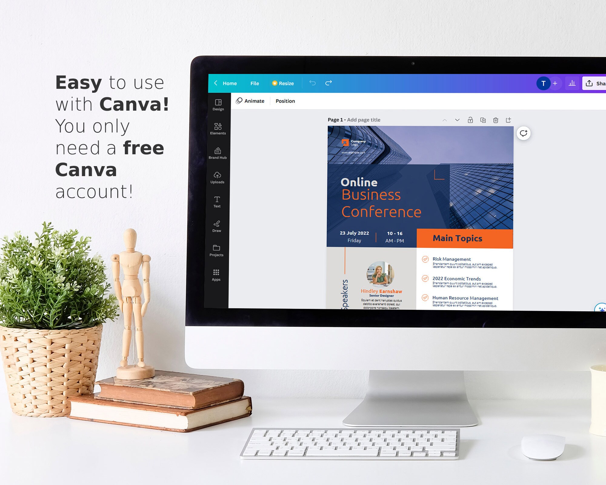 Business Conference Flyer Template, Event Promo Flyer Canva, Business ...