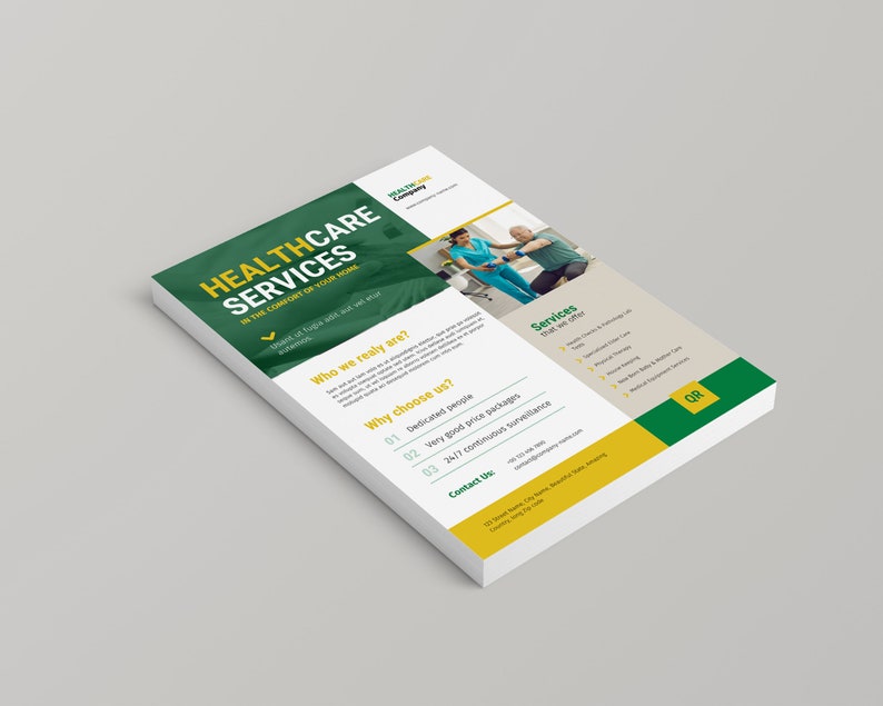 Editable Home Health Care Service Flyer Template Canva, Home Care Flyer ...