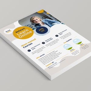 Course Launch Flyer Template, Coaching Flyer DIY Canva, Flyer Course ...