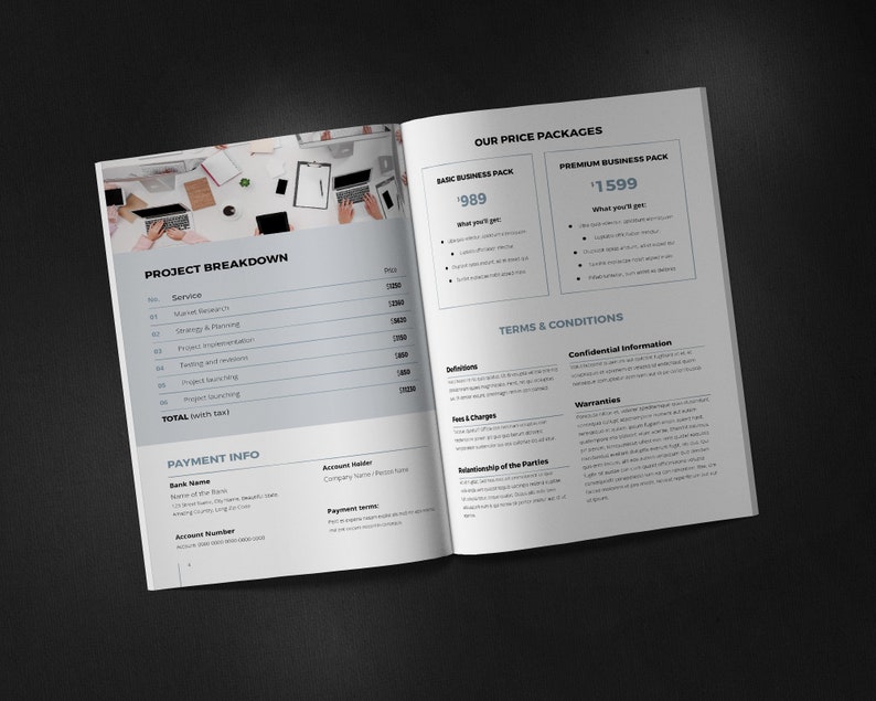 Business Proposal Canva Template Word Project Proposal Client Proposal ...