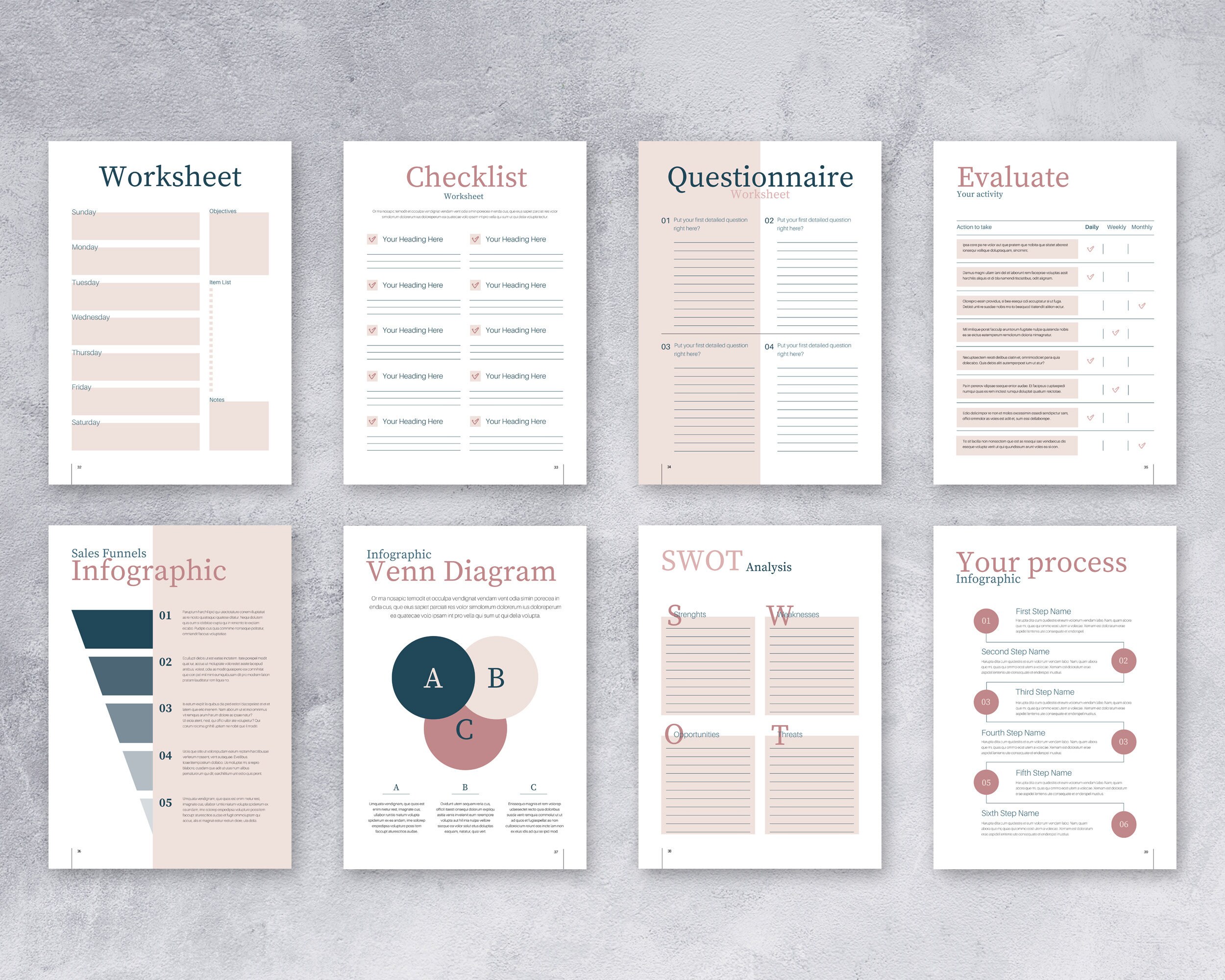 Online Course Workbook Template Canva, Digital Workbook Canva Coaching ...