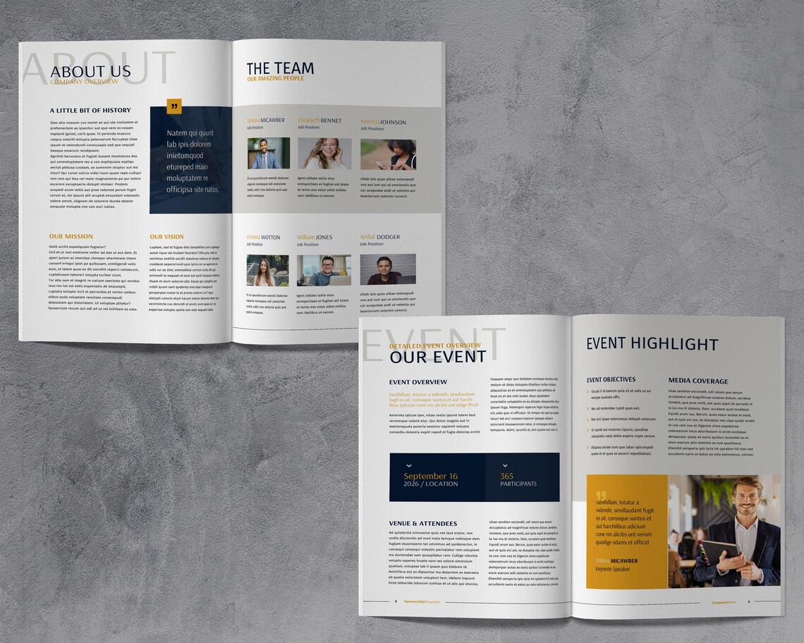 Sponsorship Proposal Template Canva, Fundraising Nonprofit Event ...