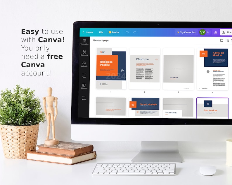 Company Profile Brochure Template, Canva Business Brochure, Corporate ...