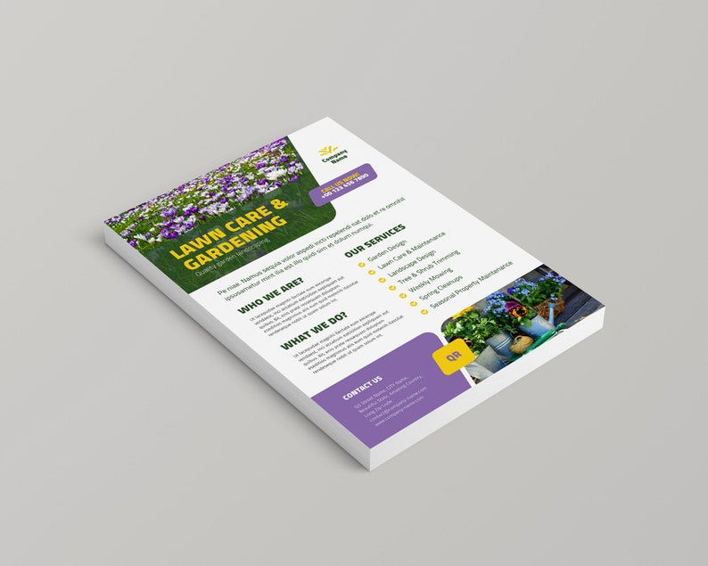 Poster Gardening Services Flyer Template Canva Editable, Landscaping ...