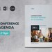 Conference Business Brochure Magazine, Conference Agenda Canva Template ...