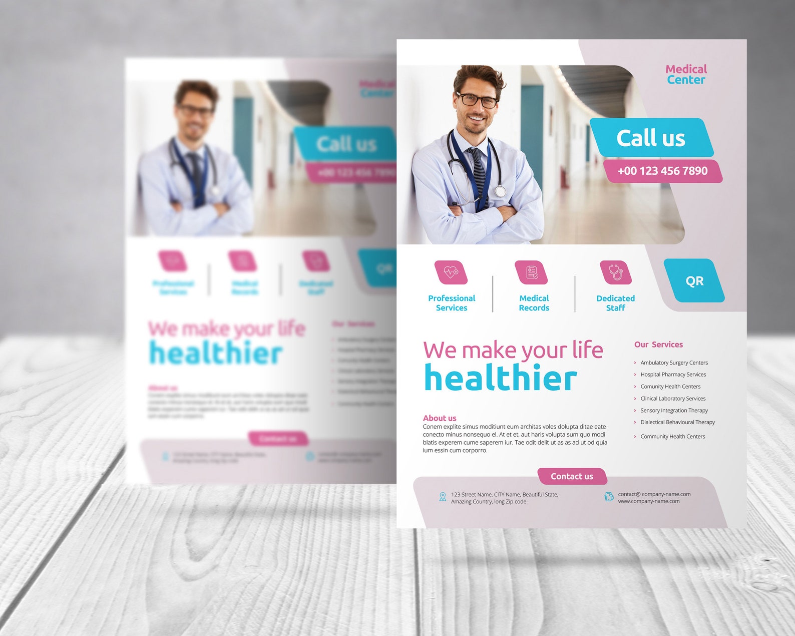 Medical Business Flyer Template Canva, Health Care Service Flyer Canva ...