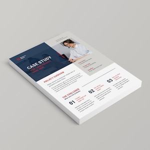 Company Case Study Template Canva, Brochure Template Word Client ...