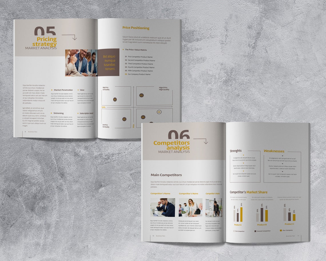 Marketing Plan Template, Marketing Plan Word, Canva Marketing Strategy ...