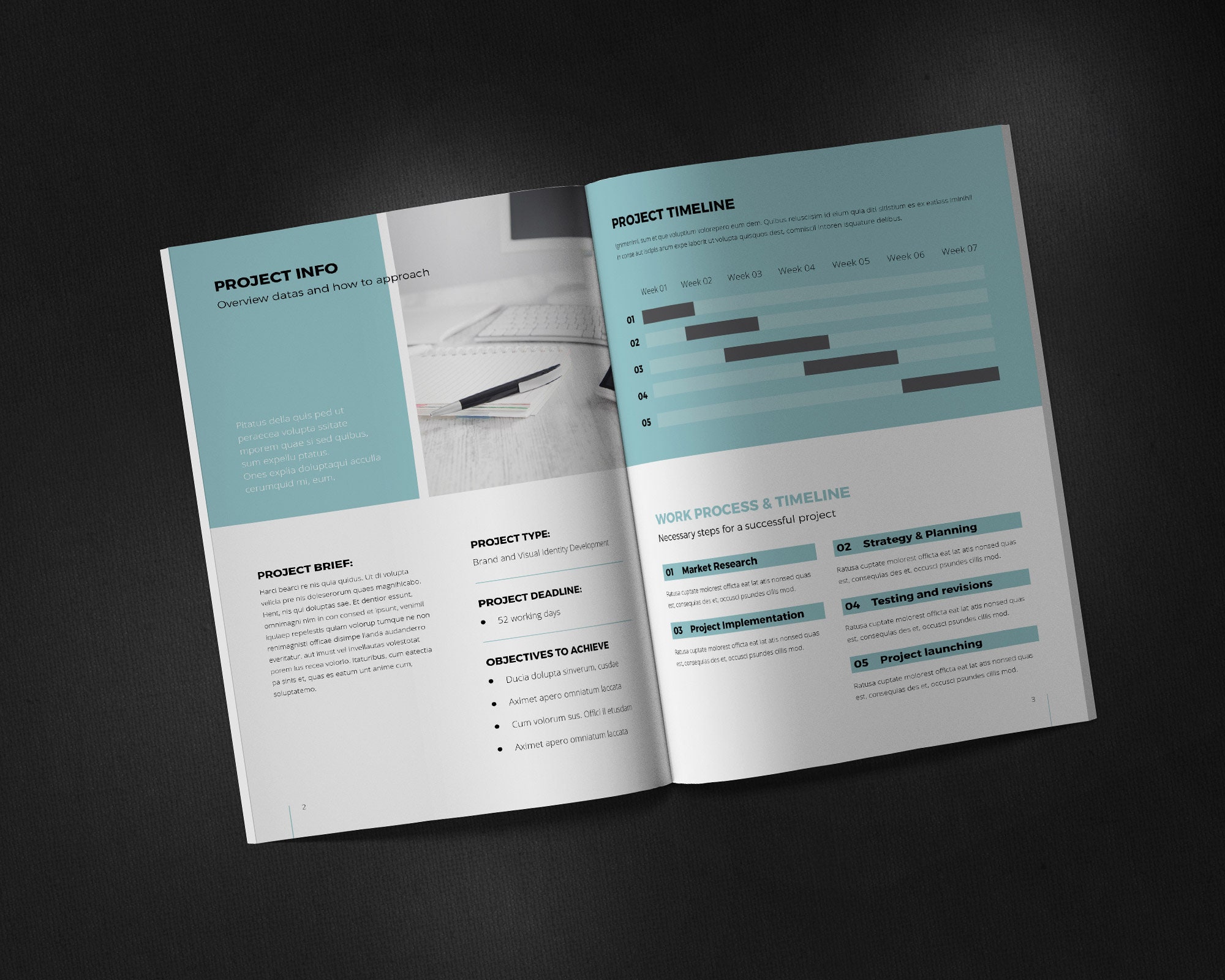 Brief Project Proposal Canva | Business Proposal Word | Client Proposal ...