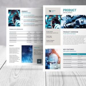 Product Sheet Template Canva, Flyer Product Data Sheet, Product ...