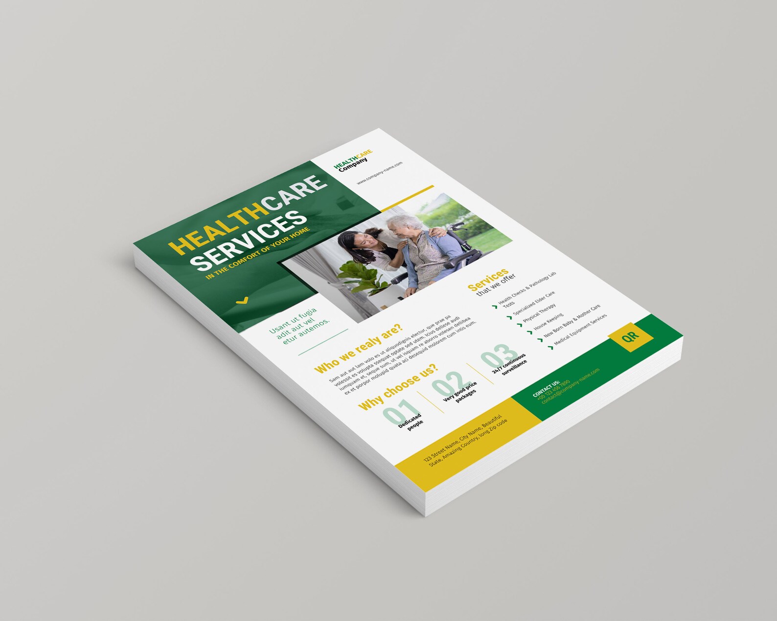 Editable Home Health Care Service Flyer Template Canva, Home Care Flyer ...