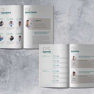 Conference Agenda Canva Template, Event Meeting Program, Meeting Agenda ...