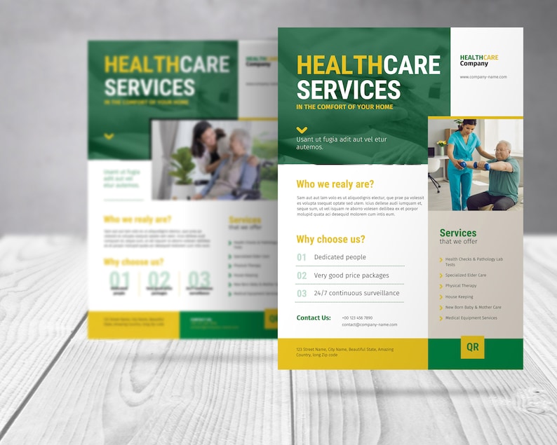 Editable Home Health Care Service Flyer Template Canva, Home Care Flyer ...