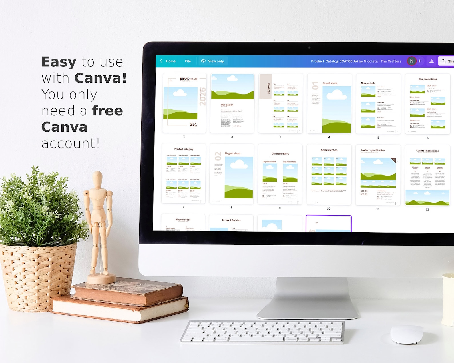 Canva Product Catalog Template, Wholesale Catalog Product Brochure ...