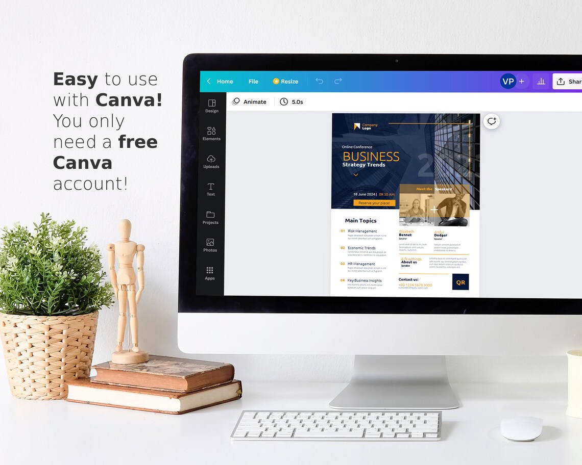 Business Conference Flyer Template, Event Promo Flyer Canva, Event ...