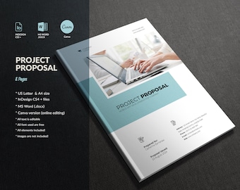 Project Proposal Template | Canva Project Proposal | MS Word Template | Business Proposal ...