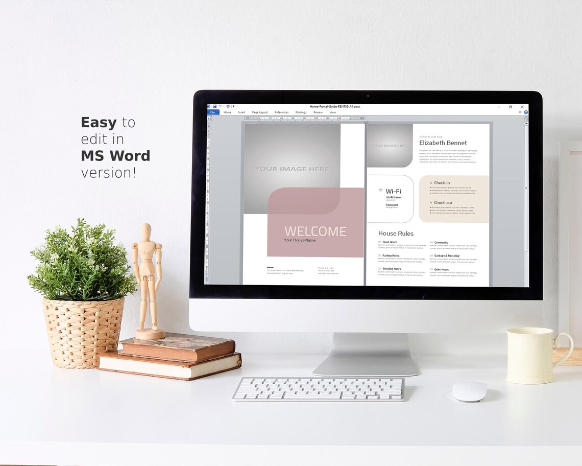 Airbnb Welcome Book Template Canva, Airbnb Checklist House Rules Manual ...